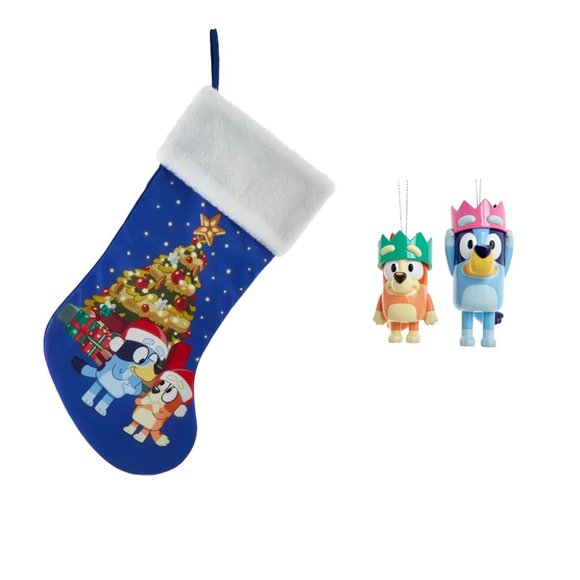 Kurt Adler | Holiday | Bluey And Bingo Christmas Ornaments With ...